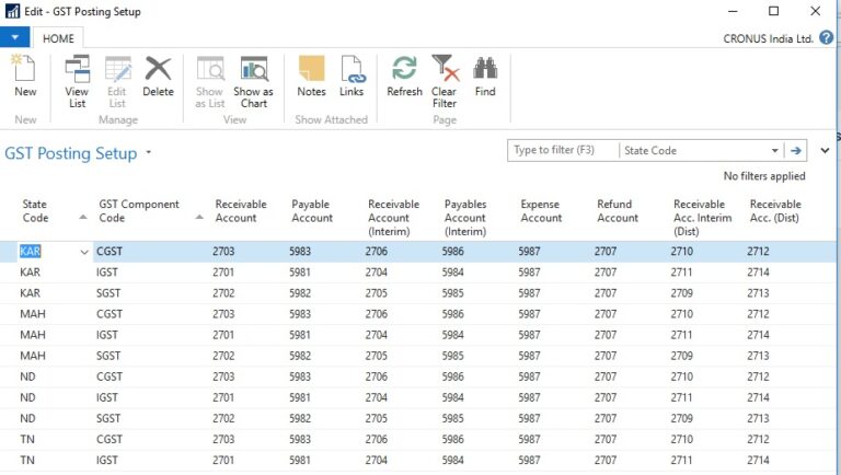 GST Setup in Dynamics NAV / Business Central