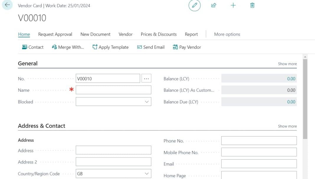 Making Fields Mandatory in Dynamics 365 Business Central