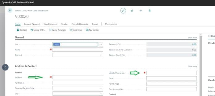Making Fields Mandatory In Dynamics 365 Business Central