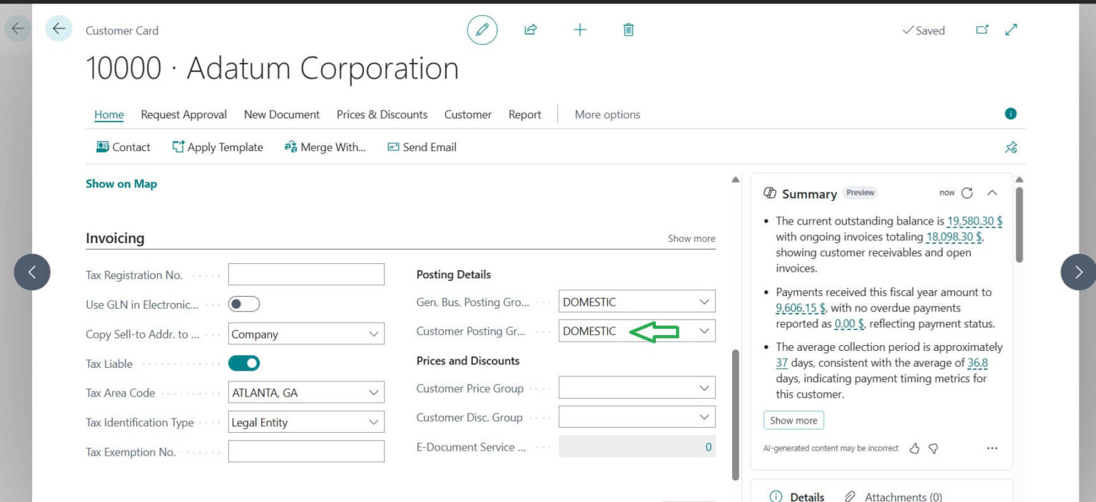 How to Setup Customer Posting Groups in Business Central