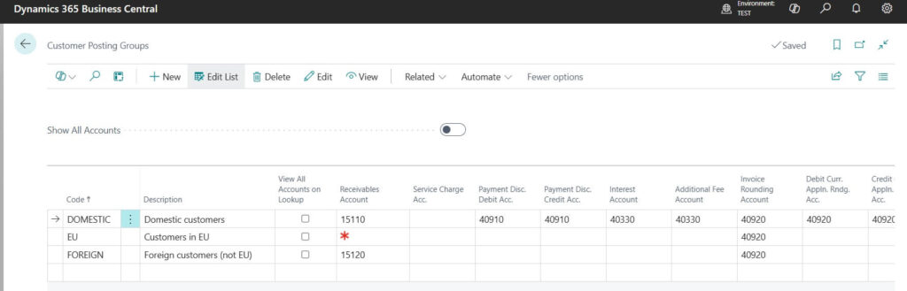 How to Setup Customer Posting Groups in Business Central