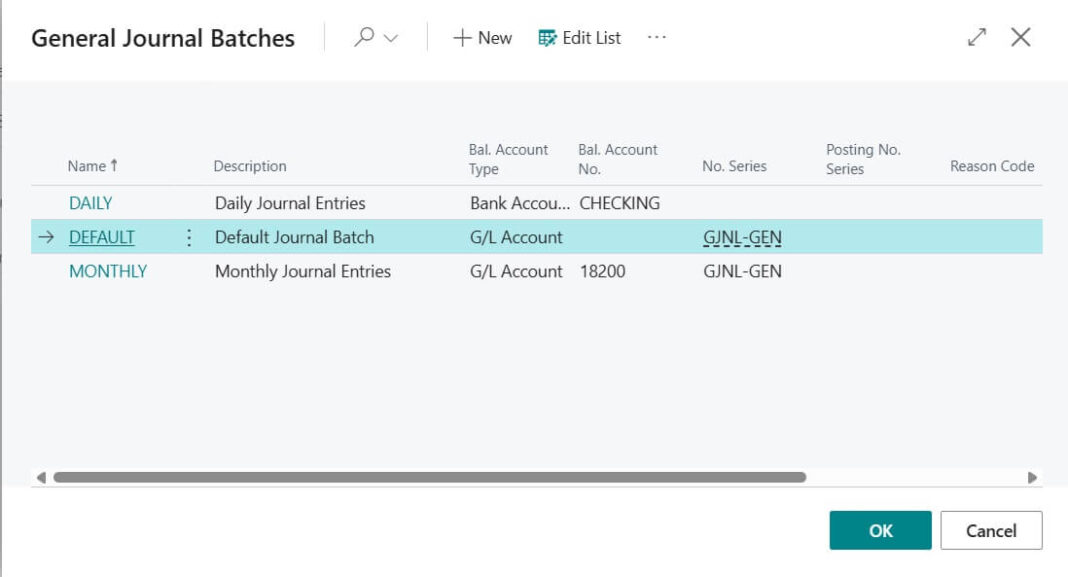 How to Post General Journal Entries in BC