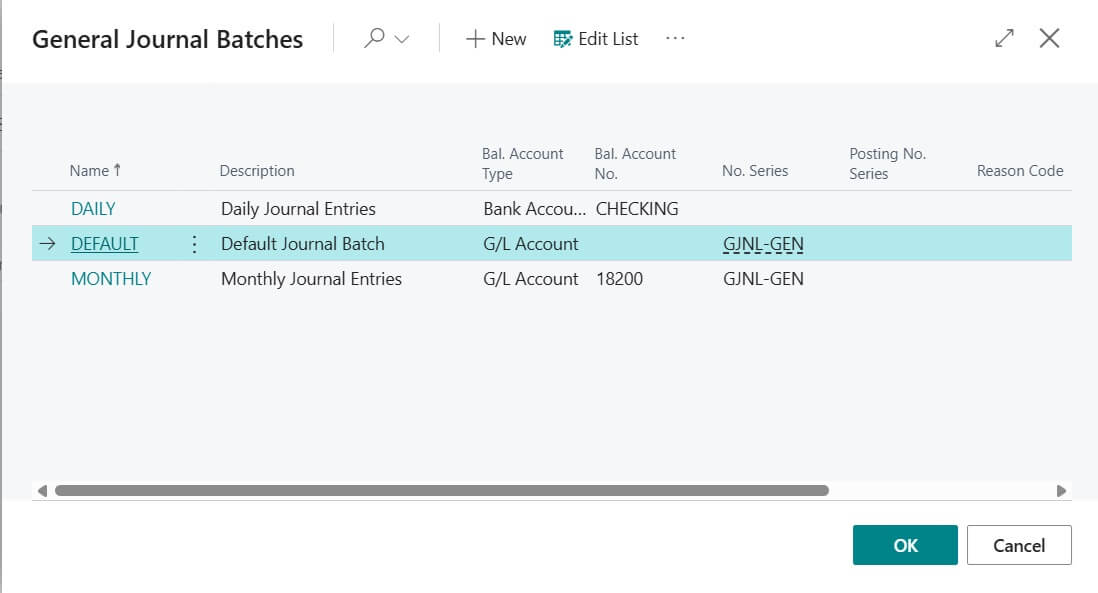 How to Post General Journal Entries in BC