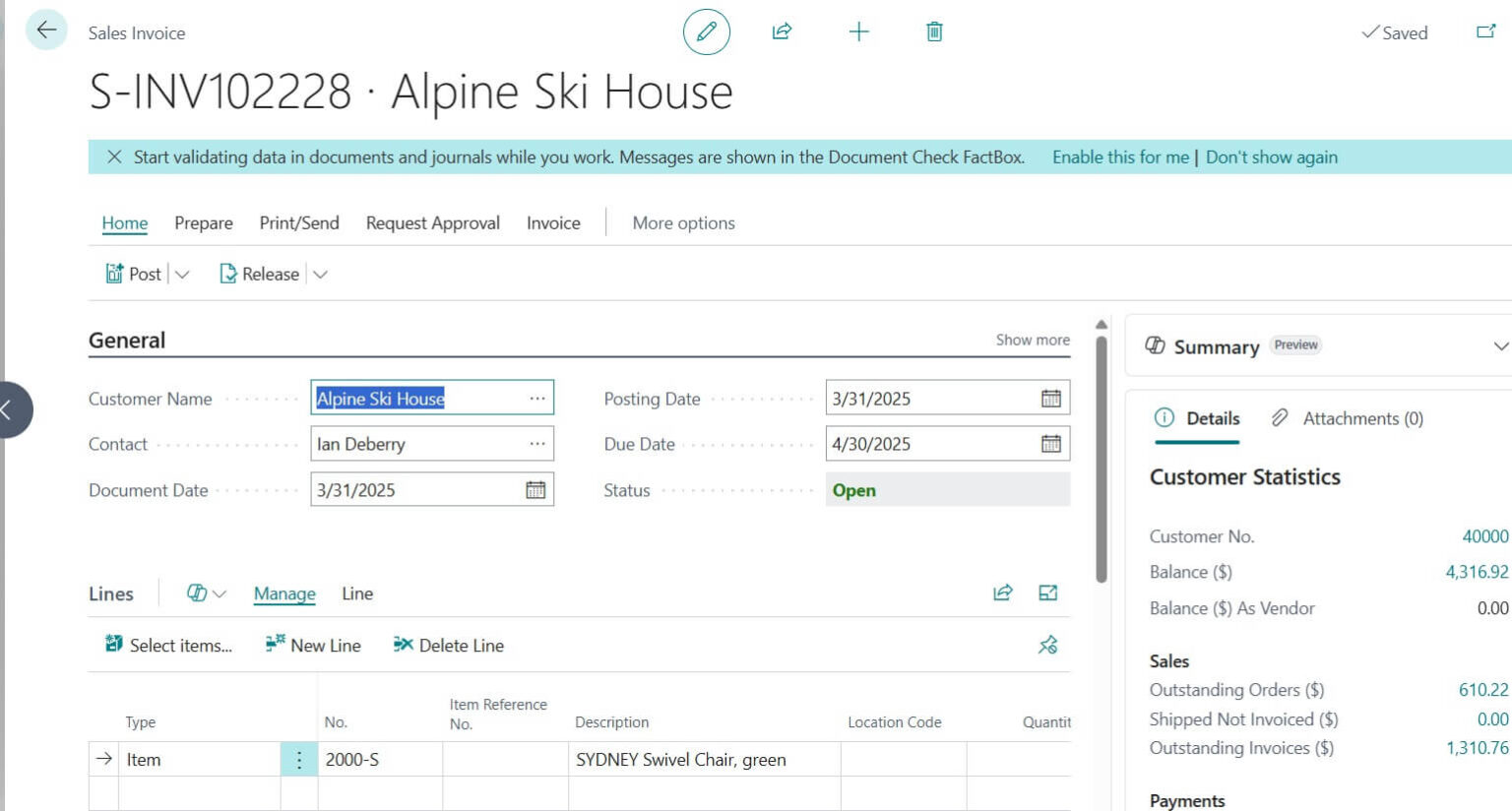 Sales Quote, Order, and Invoice - Full Process in Business Central