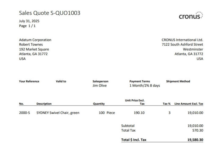 Sales Quote, Order, and Invoice - Full Process in Business Central