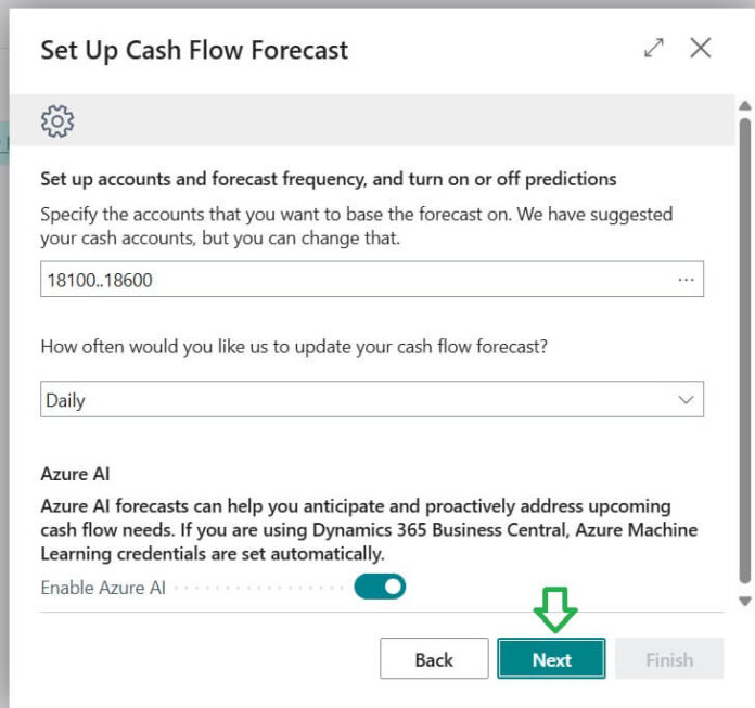 Cash Flow Forecasting in Business Central