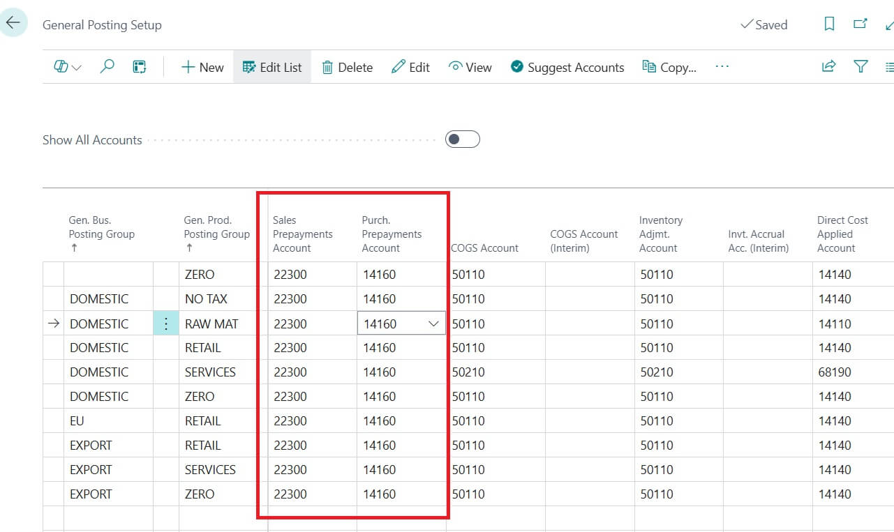 Vendor Prepayments in Business Central