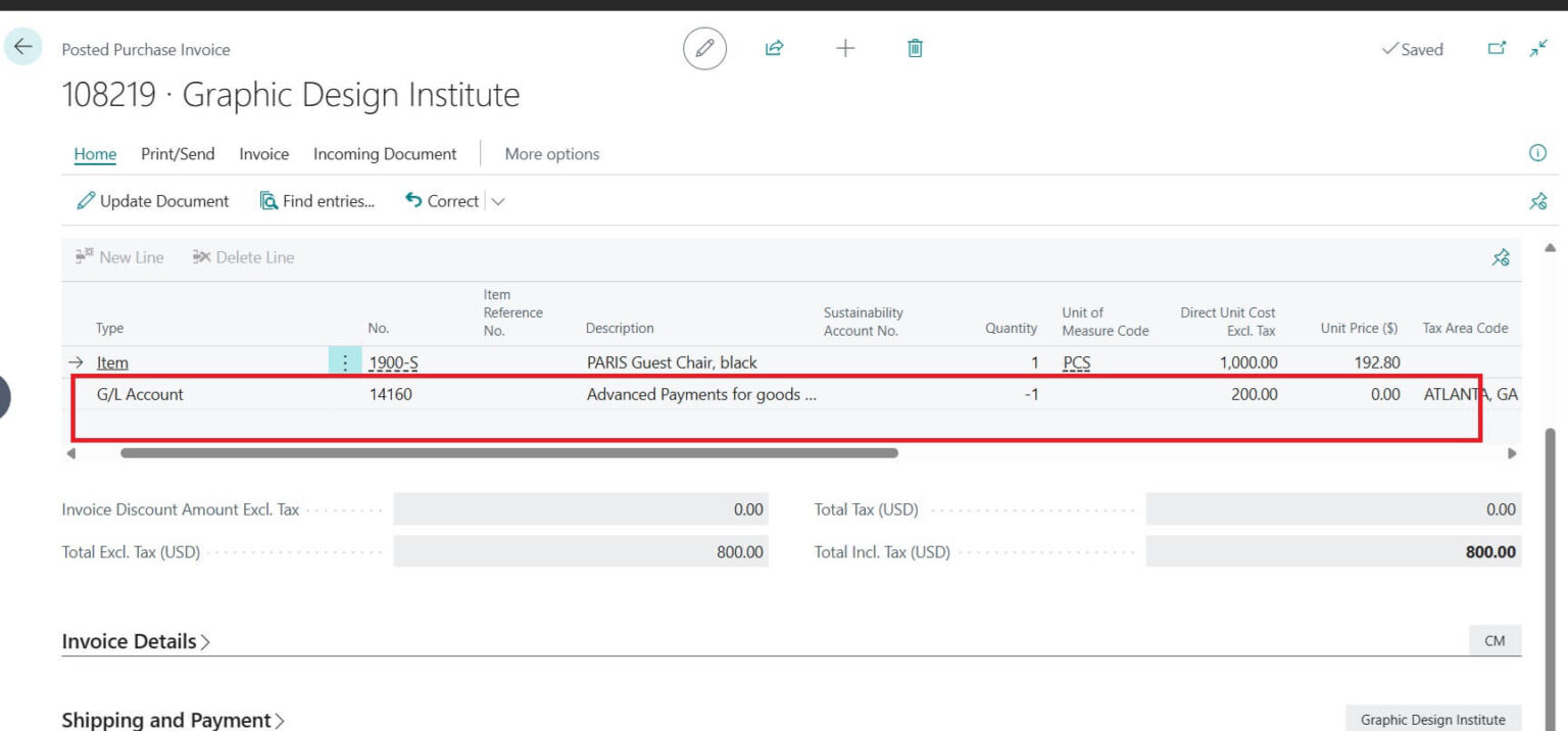 Vendor Prepayments in Business Central