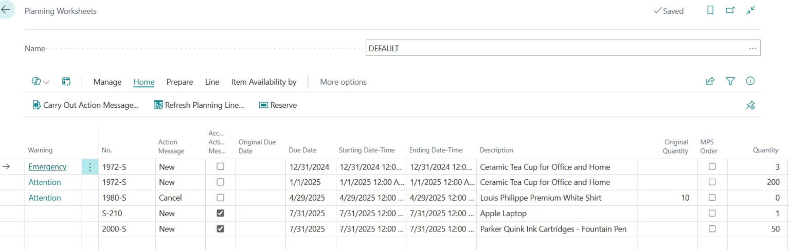 Item Reordering Policies in BC - Fixed, Lot for Lot, Max Qty