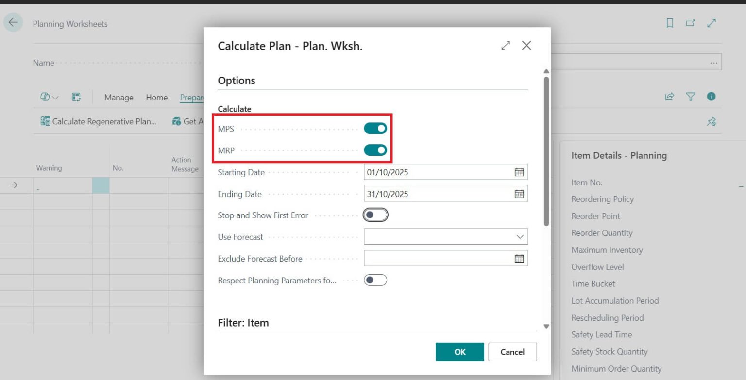MRP vs MPS - What is the Difference in Business Central